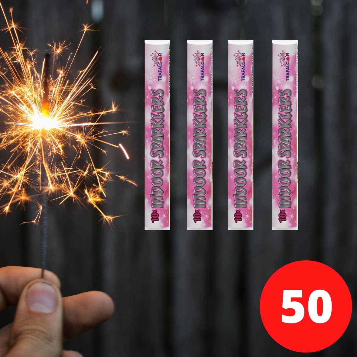 Bulk Buy 10cm Indoor Gold Effect (10cm) Sparklers (PACK OF 50 ...